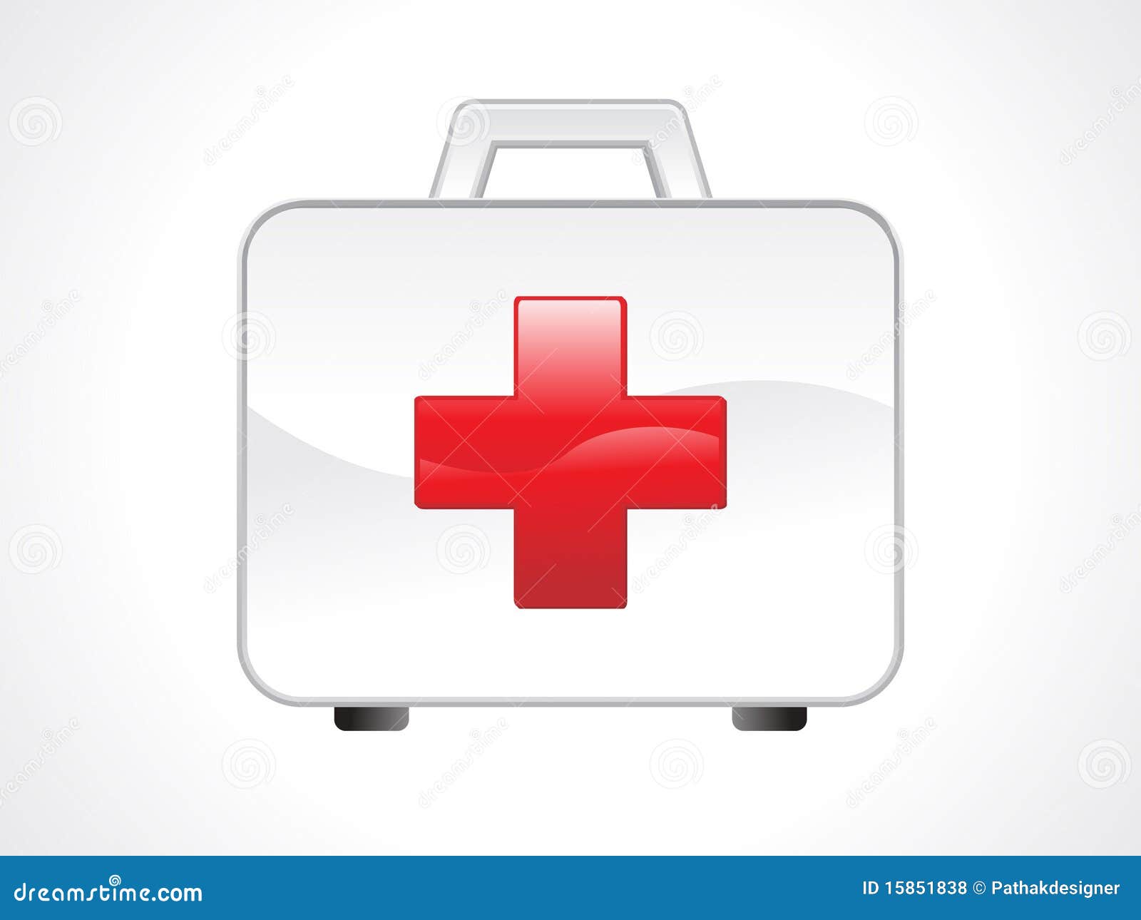 Abstract fist aid box stock vector. Illustration of pack - 15851838