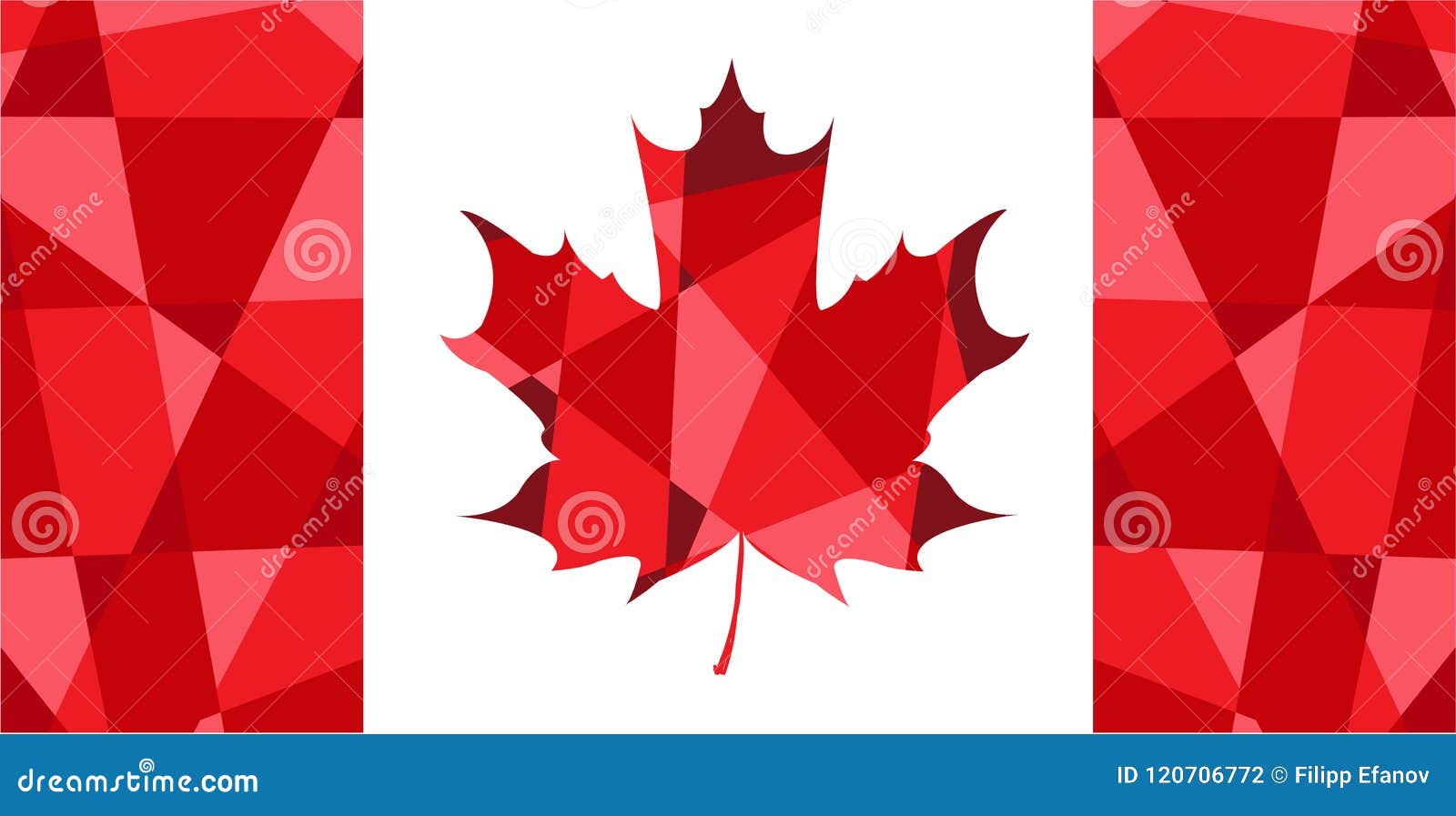 Abstract flag of Canada stock vector. Illustration of nation - 120706772