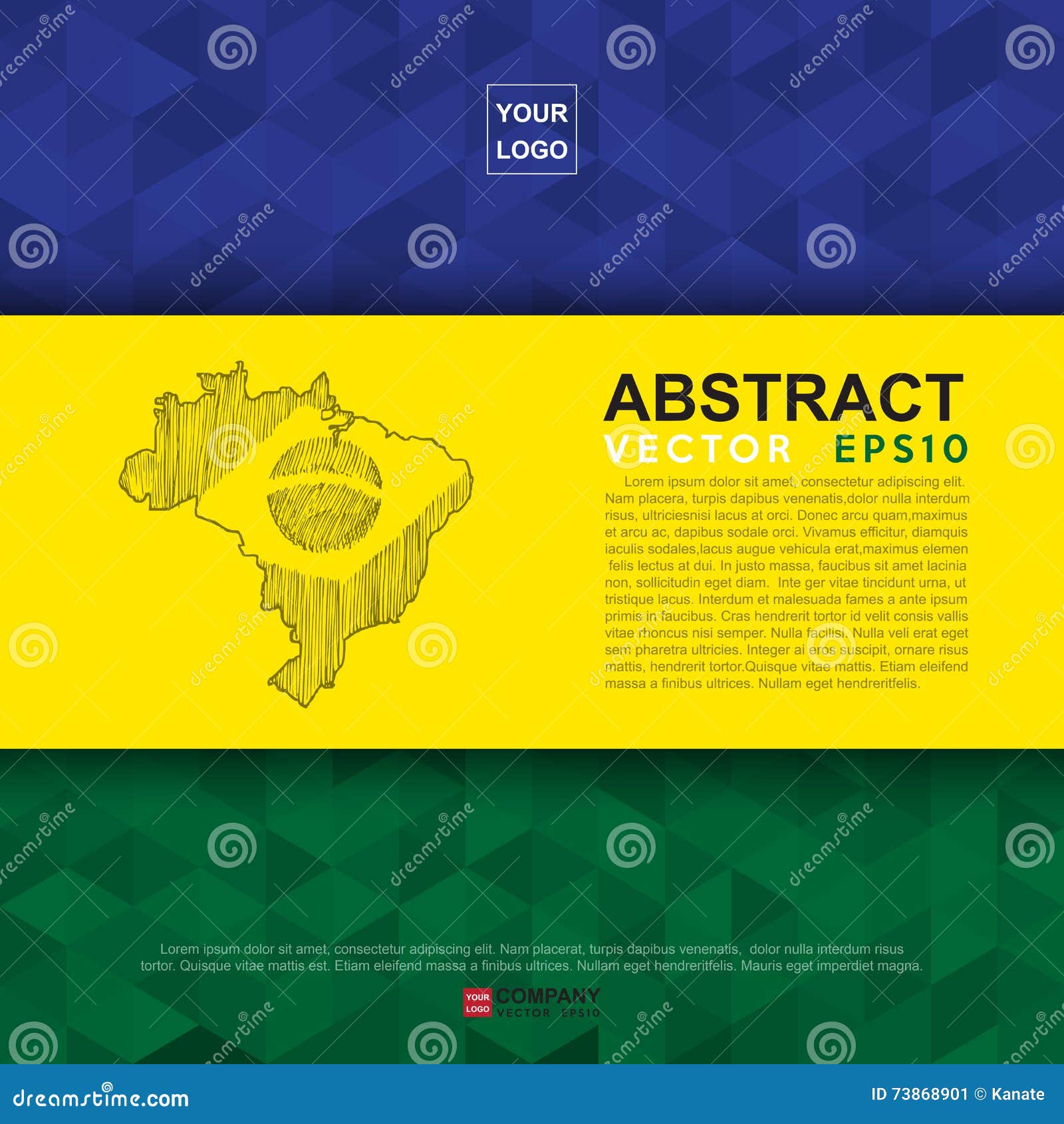 Abstract Flag Colour Banner Stock Vector - Illustration of template ...