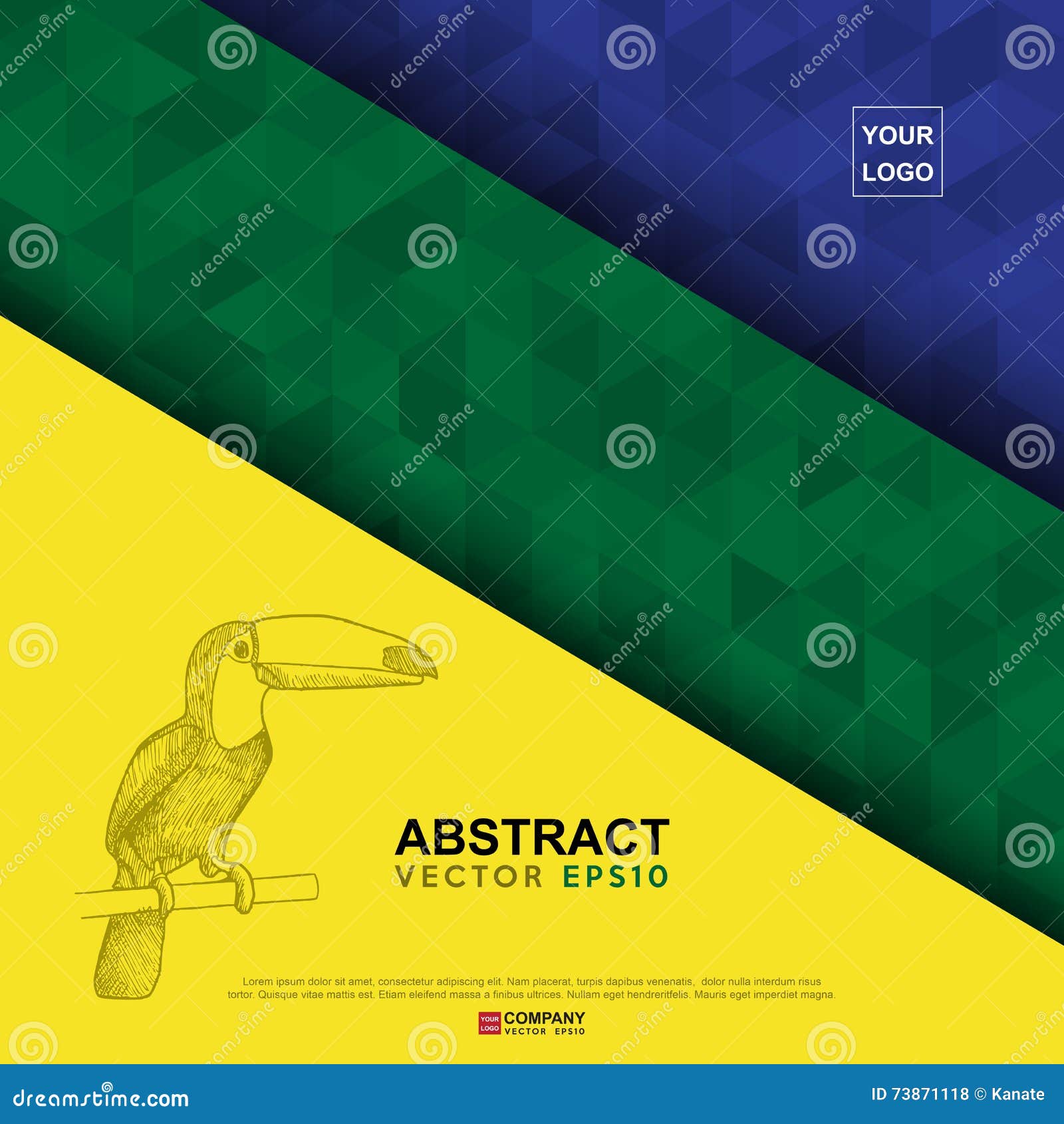 Abstract Flag Colour Banner Stock Vector - Illustration of brazil ...