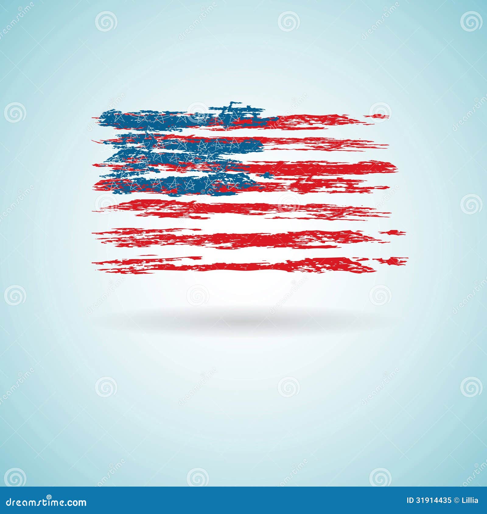 Abstract Flag of US stock vector. Illustration of labor - 31914435