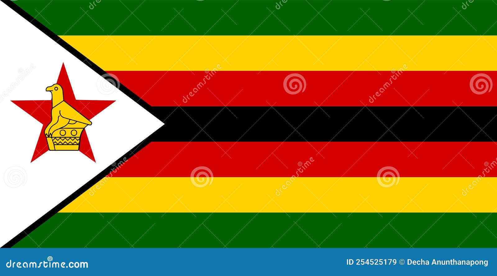 Abstract Flag Zimbabwe stock vector. Illustration of shiny - 254525179