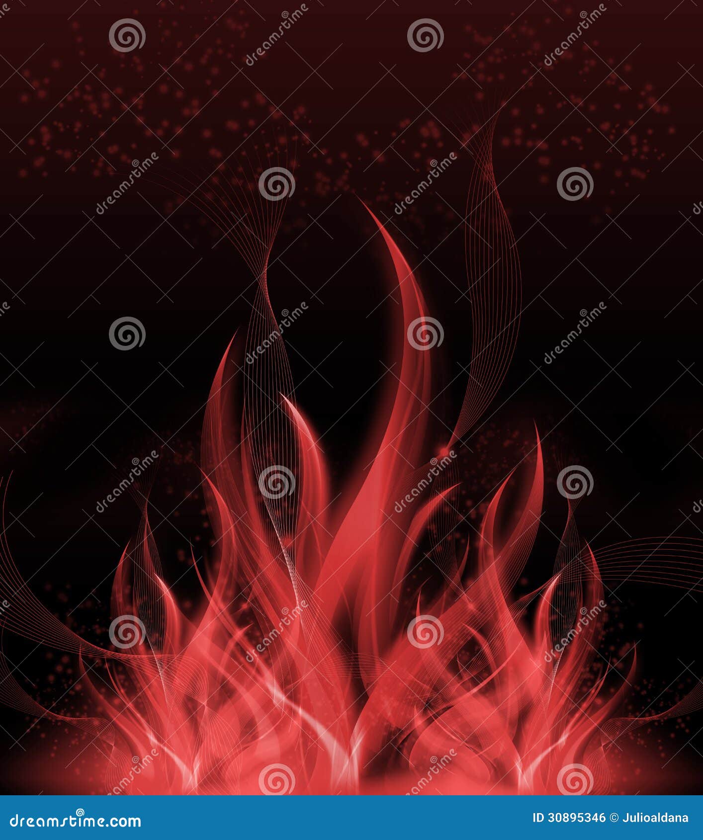 Abstract flame - fire stock illustration. Illustration of glowing ...