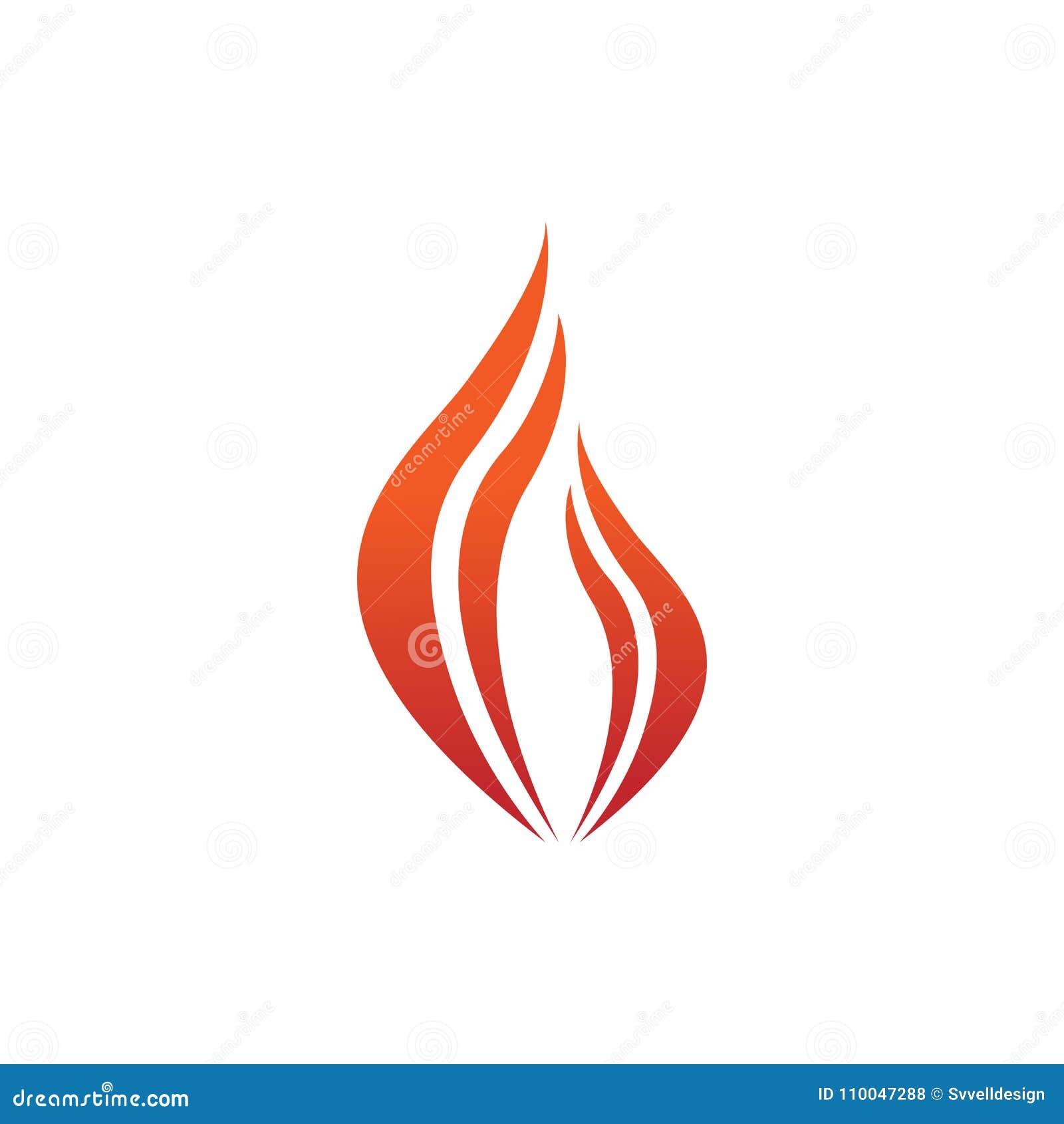 Abstract Flame Fire Swoosh Symbol Design Stock Vector - Illustration of ...