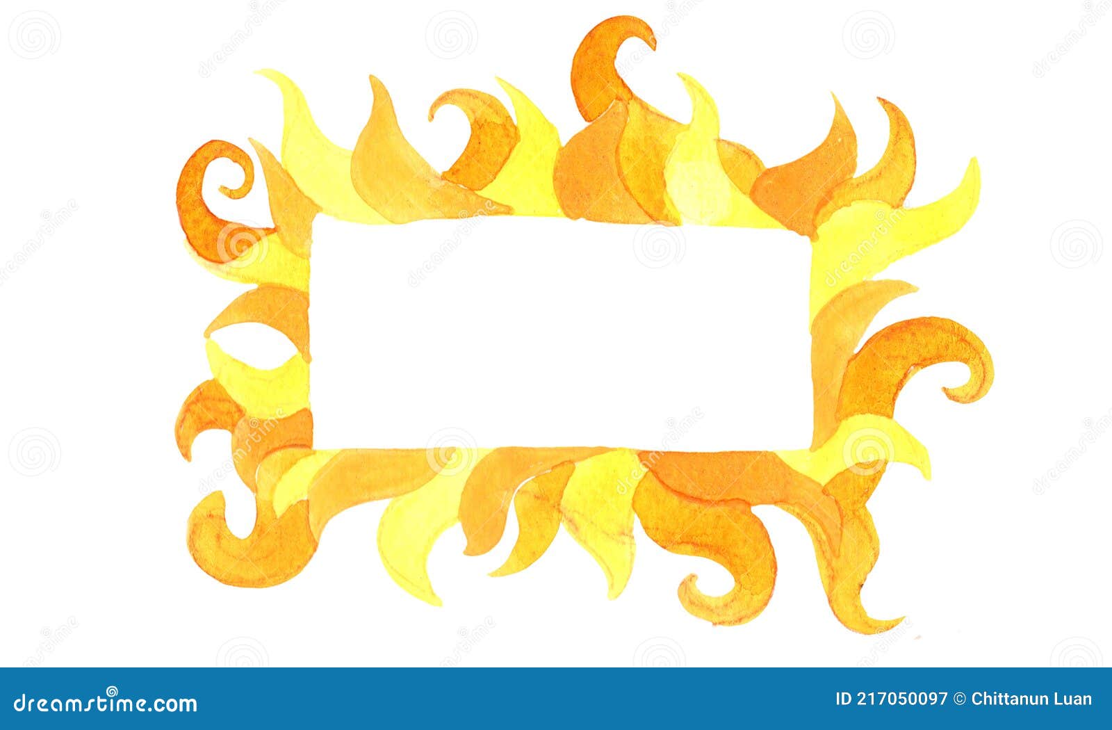 Abstract Flame Rectangle Frame Background. Stock Image - Image of icon ...