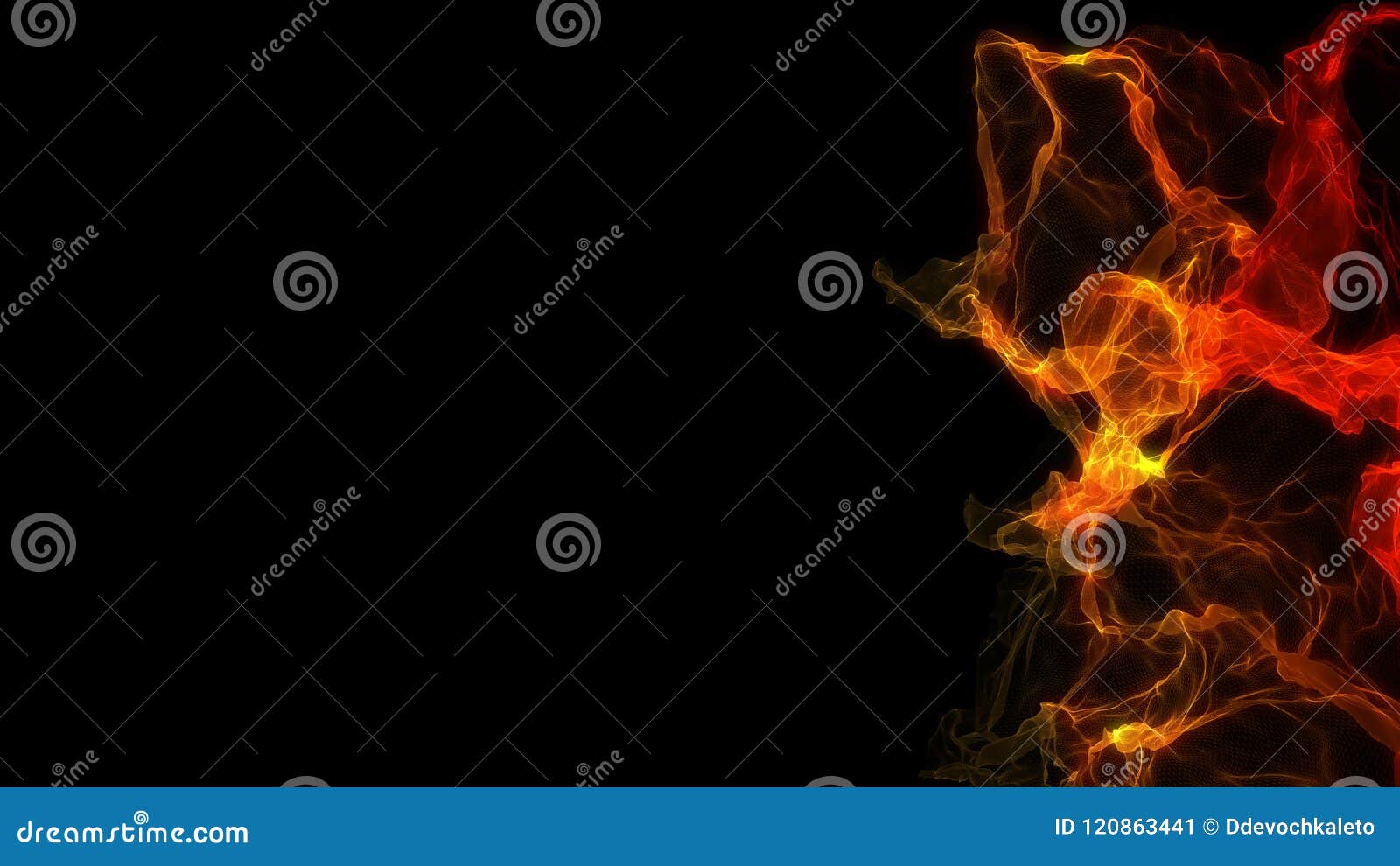 Abstract Flame Space On Dark Background. Royalty-Free Stock Photography ...