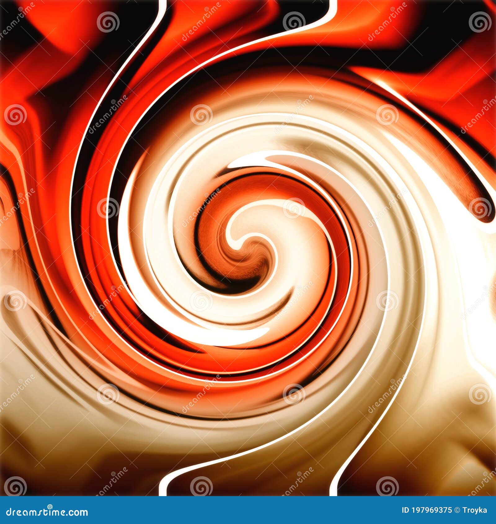 Abstract Flame Swirl Movement Stock Illustration - Illustration of ...