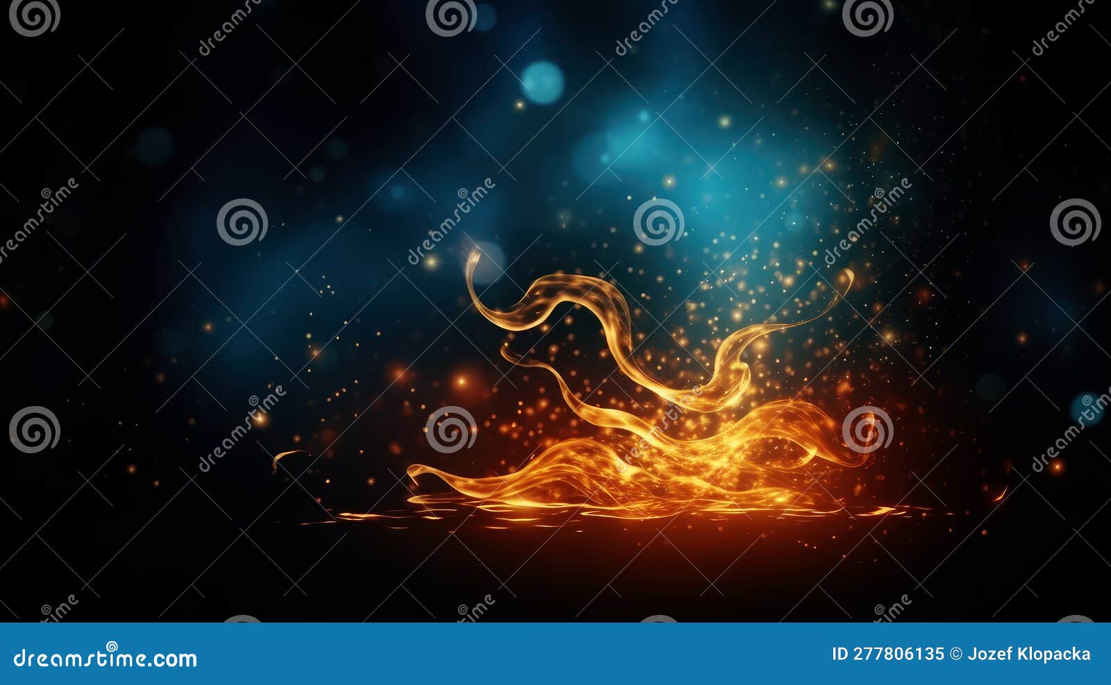 Abstract Flame Wave, Luxury Background. Stock Illustration ...