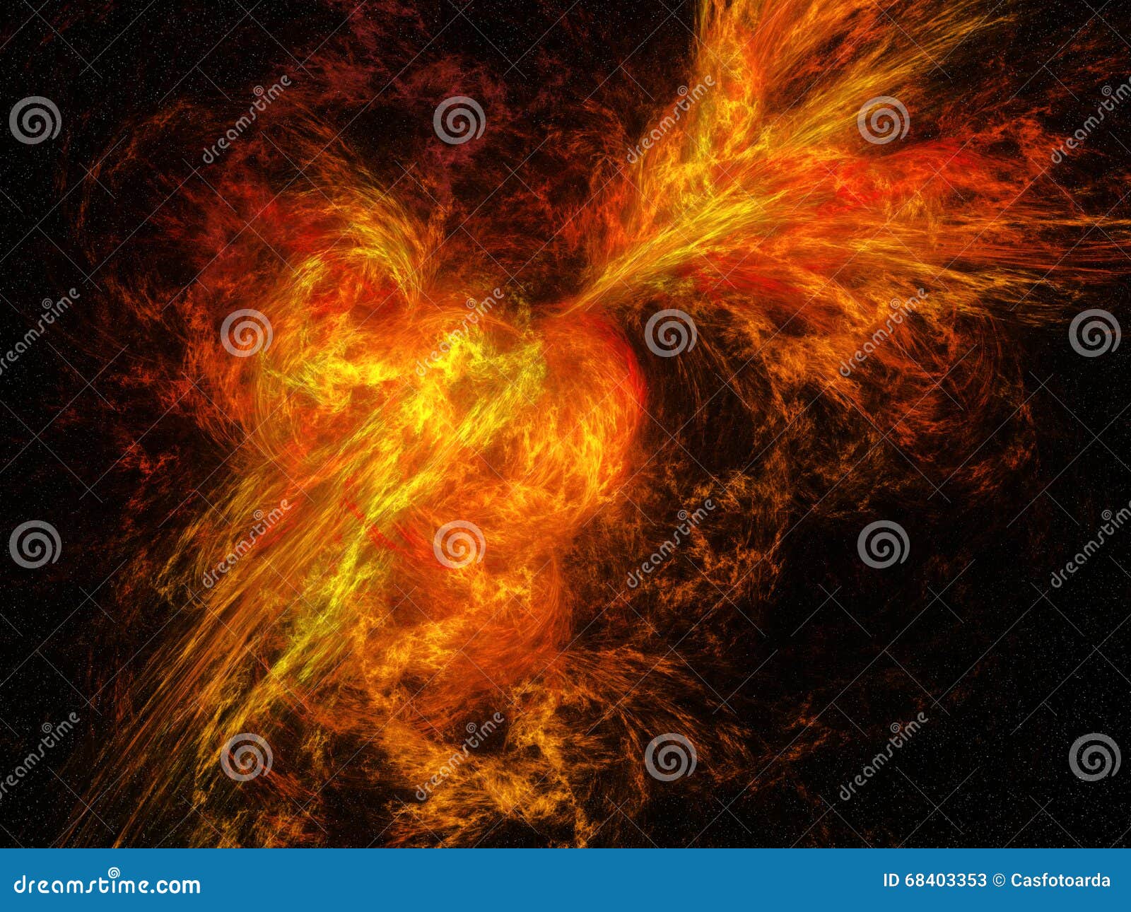 Abstract flames explosion stock illustration. Illustration of burn ...