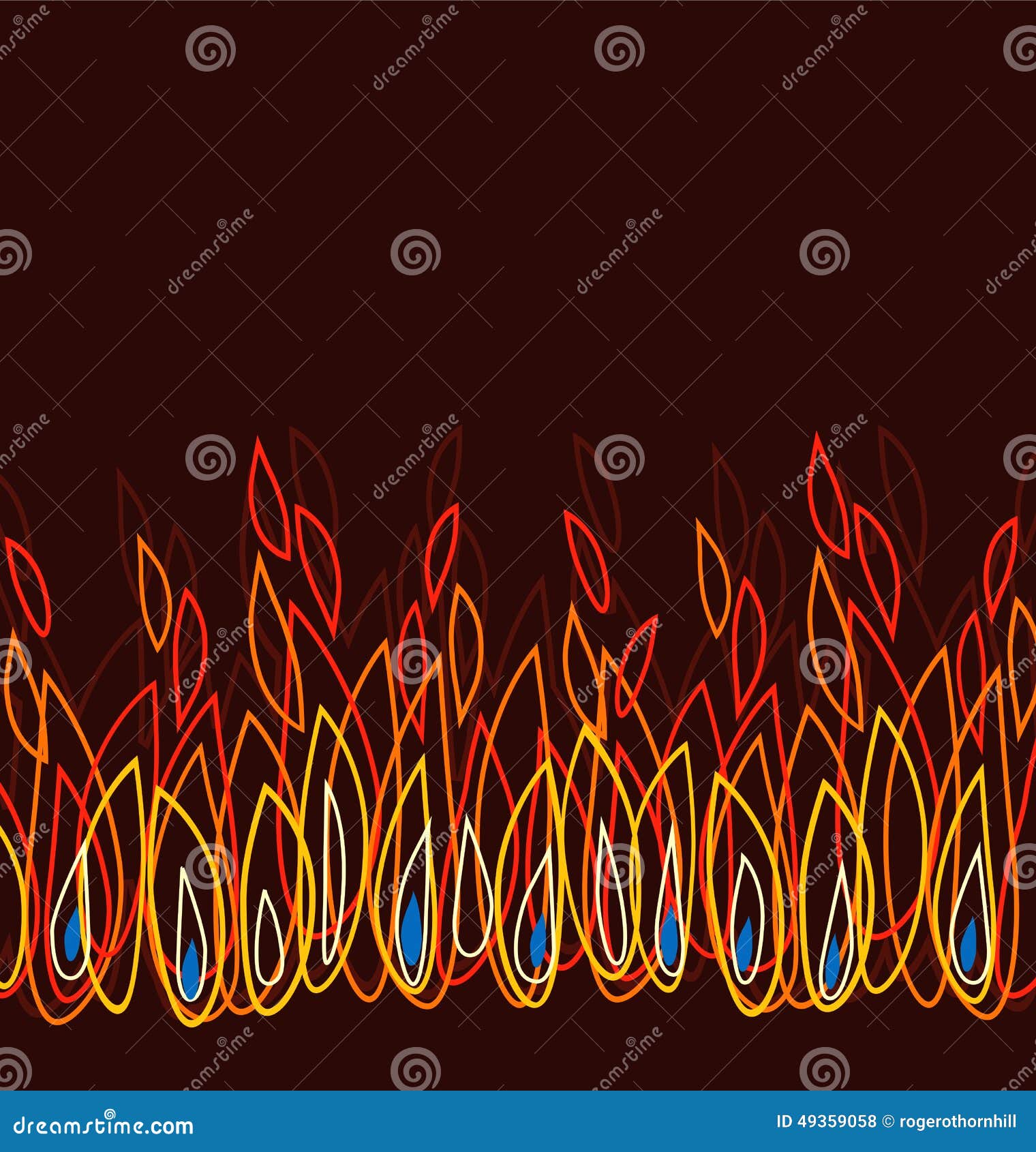 Abstract Flames Retro Graphic Design Element Stock Vector ...