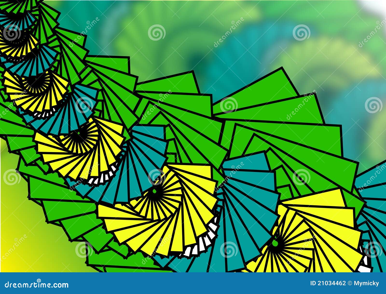 Abstract Flapper Background Stock Illustration - Illustration of yellow ...