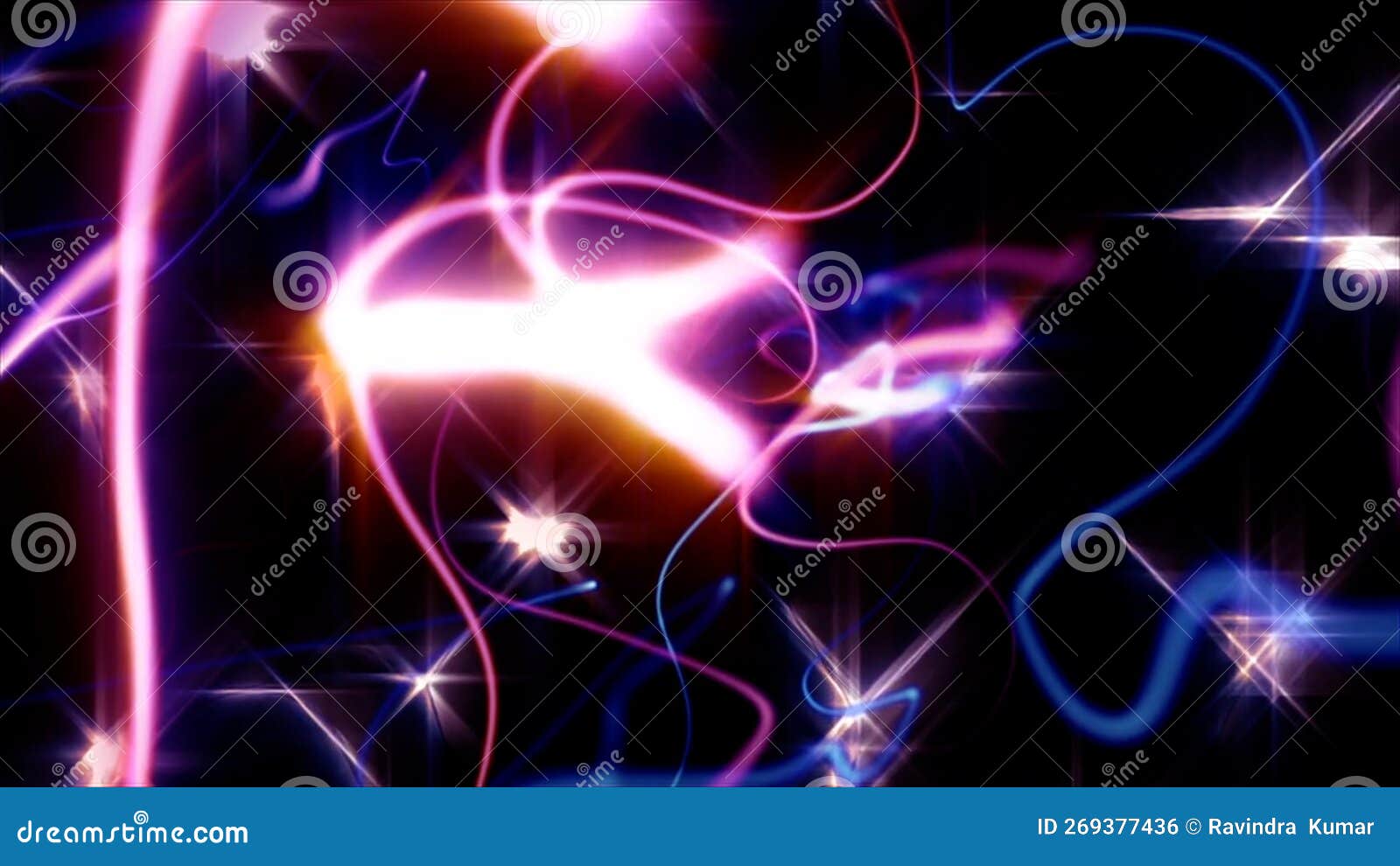 Abstract Flash Light Background with Neon Lights Stock Illustration ...