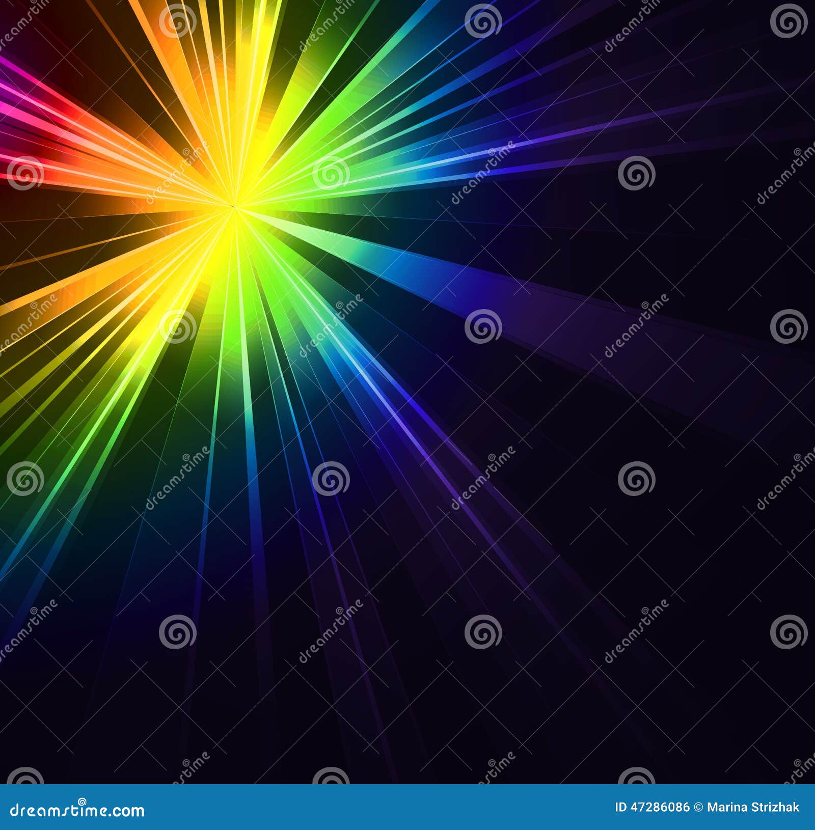 Abstract Flash Star Light. Colorful Exploding Stock Vector ...