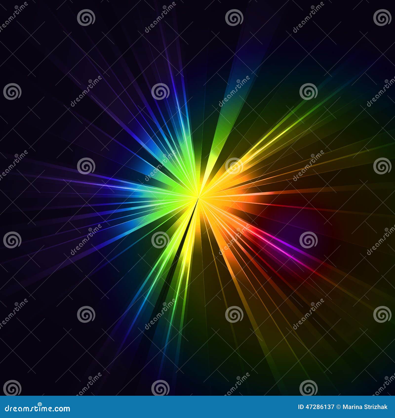 Abstract Flash Star Light. Colorful Exploding Stock Vector ...