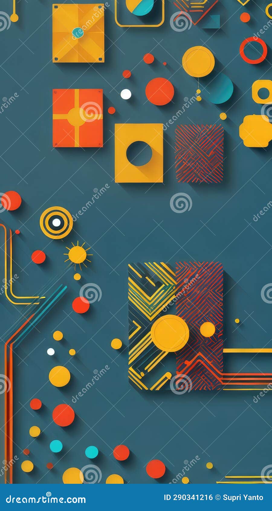 Abstract Flat Concept Creative Colour Design for Background Stock ...