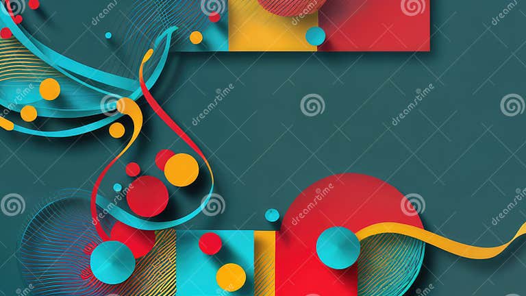Abstract Flat Concept Creative Colour Design for Background Stock ...