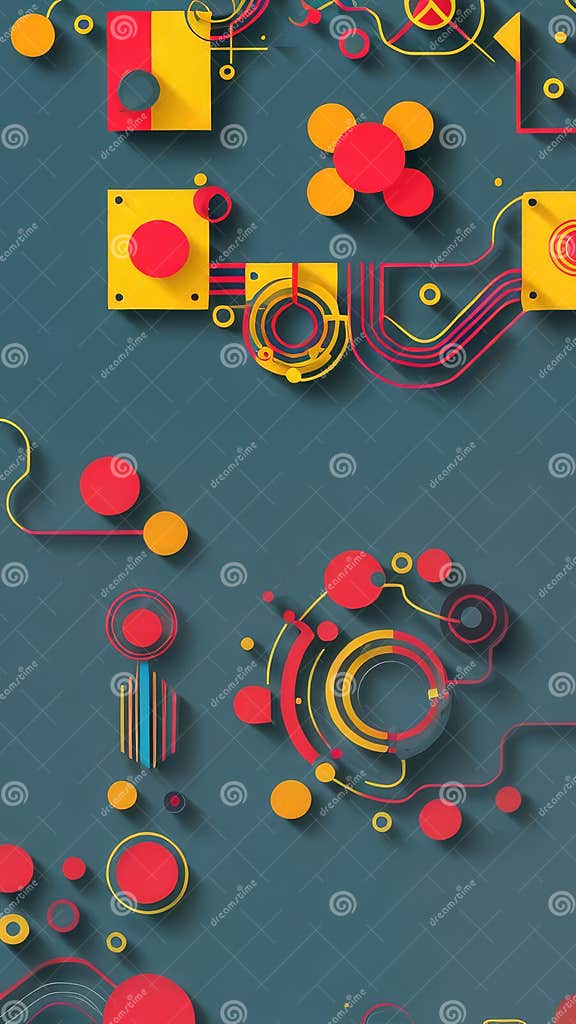 Abstract Flat Concept Creative Colour Design for Background Stock ...