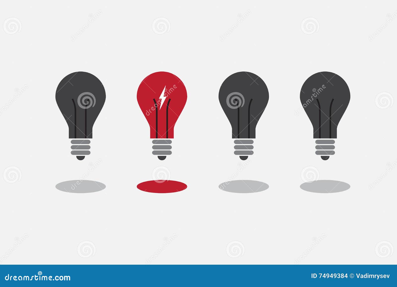 Eureka Concept, Insight Icon Cartoon Vector | CartoonDealer.com #168021223