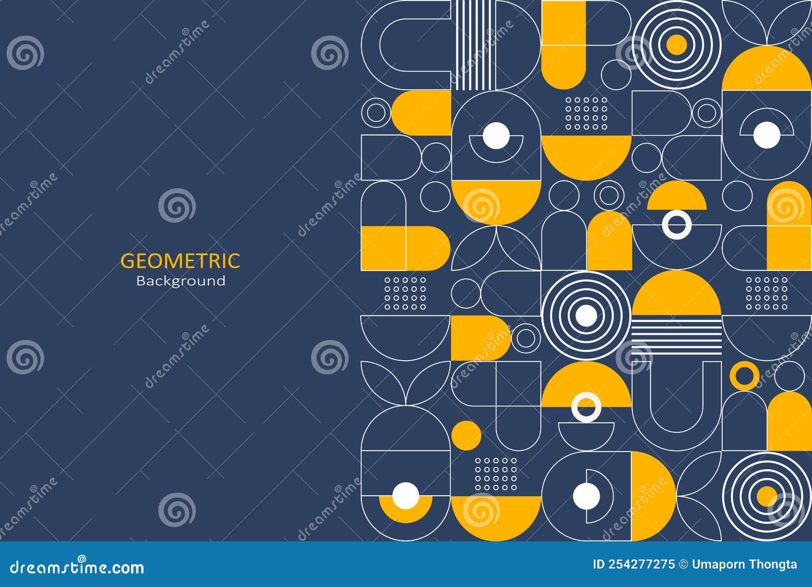 Abstract Flat Geometric Background, Template Design with the Simple ...