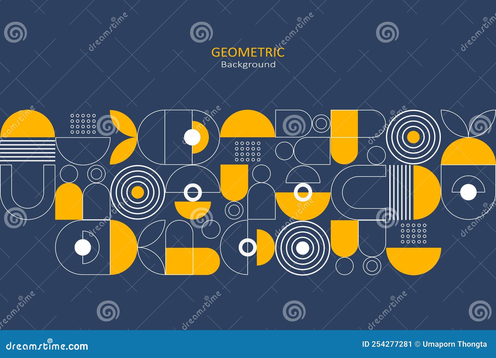 Abstract Flat Geometric Background, Template Design with the Simple ...