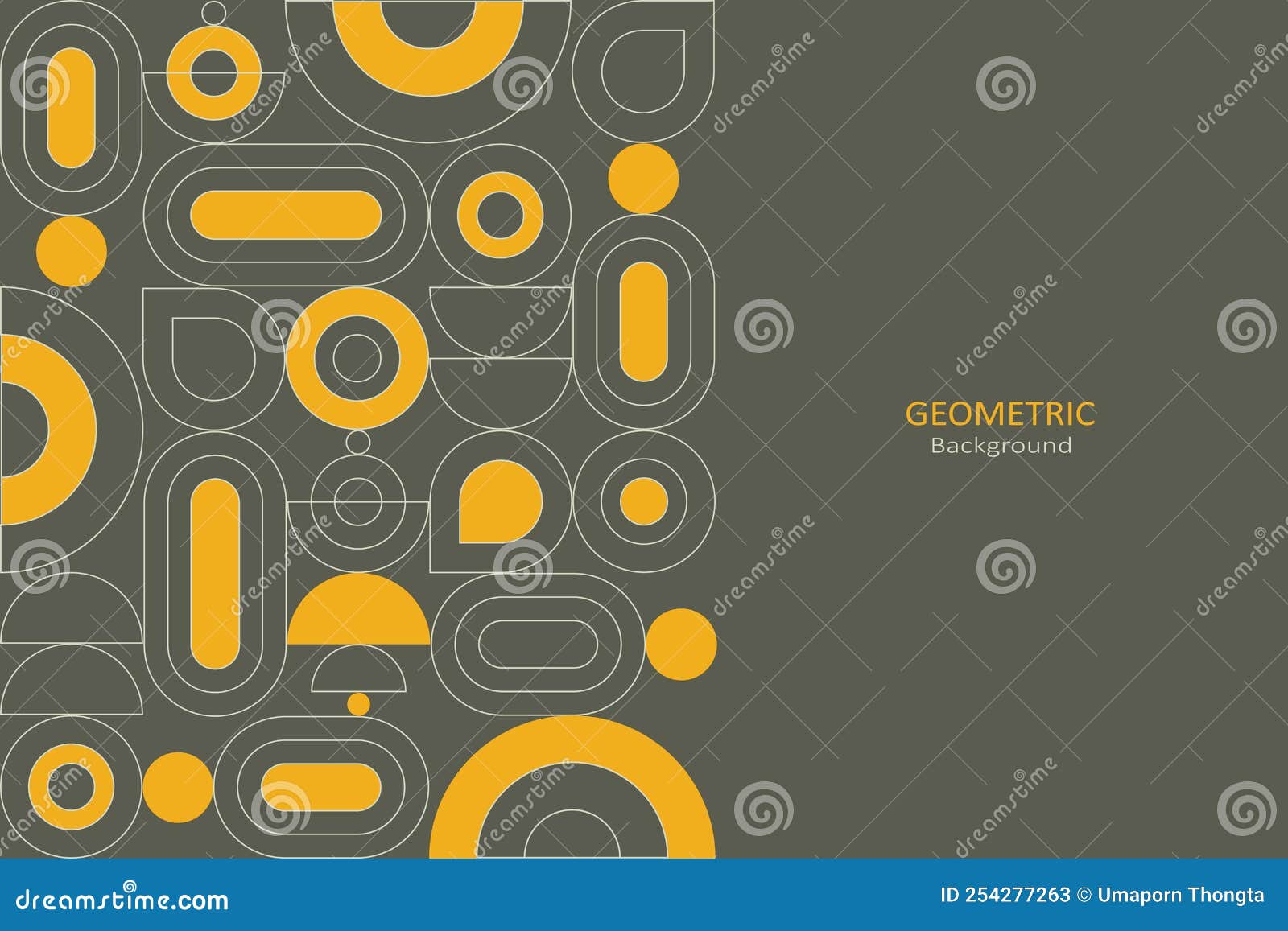Abstract Flat Geometric Background, Template Design with the Simple ...