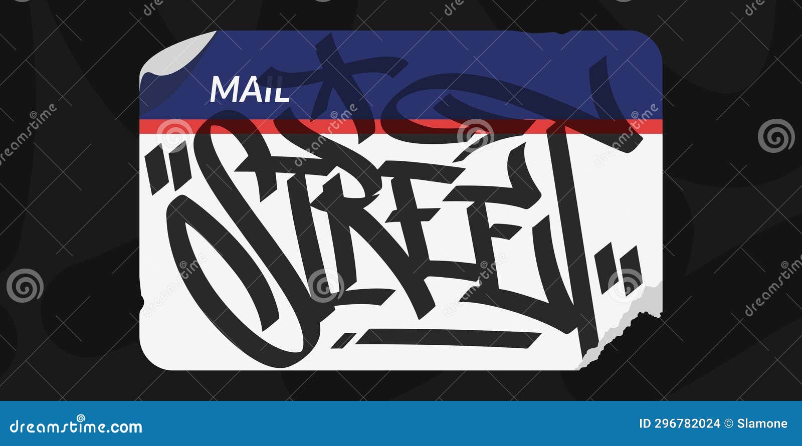 Abstract Flat Graffiti Style Sticker with Some Street Art Lettering ... Abstract Flat Graffiti Style Sticker with Some Street Art Lettering ...