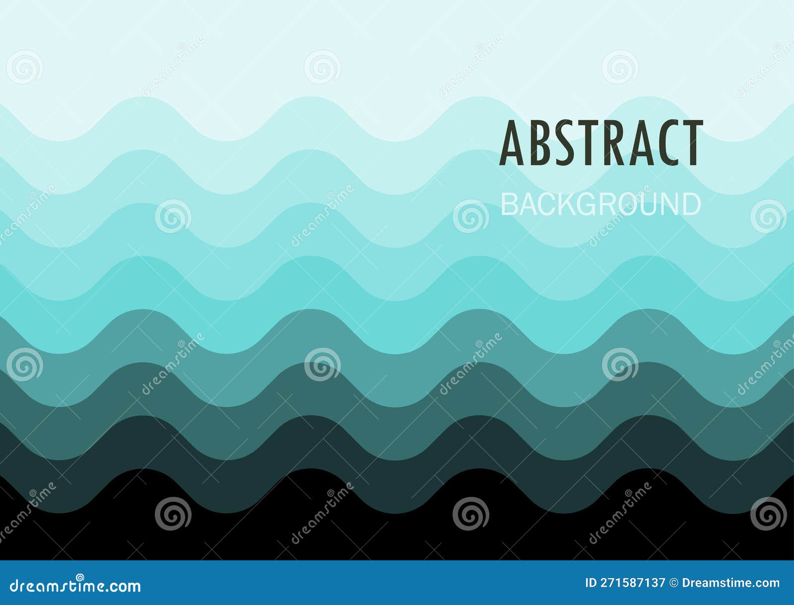 Abstract Flat Water Wave Wallpaper Design Background Stock Vector ...