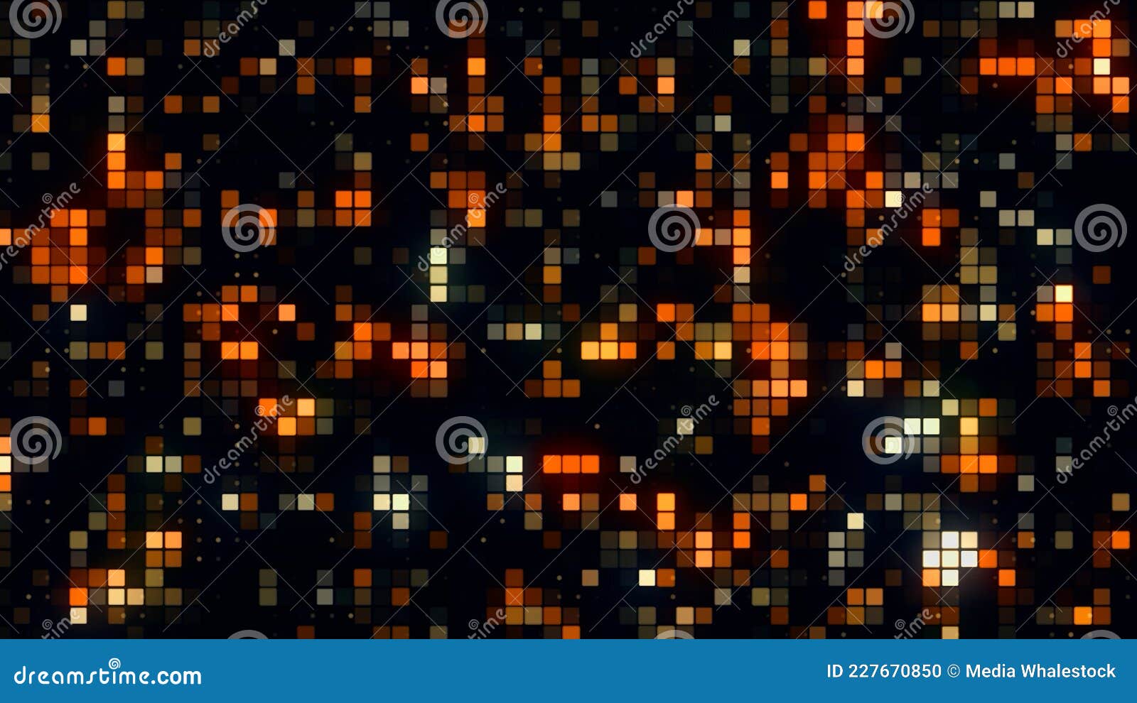 Abstract Flickering Wall Lights Moving Chaotically, Seamless Loop ...