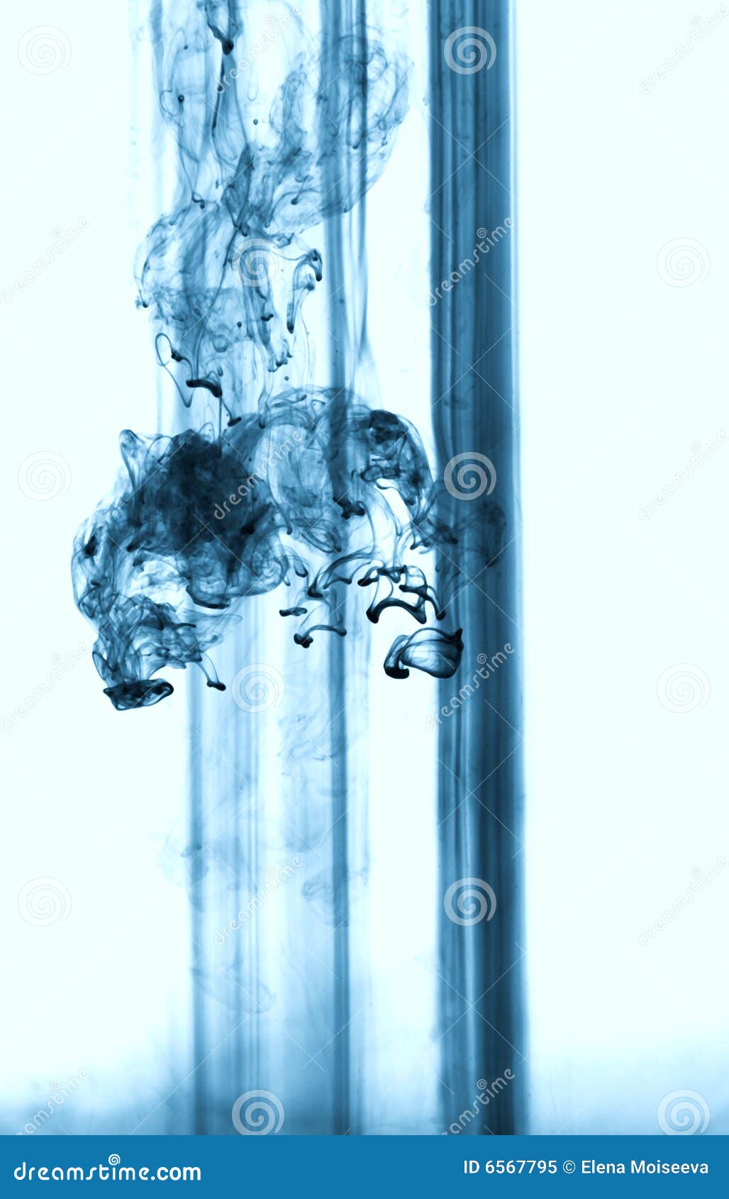 Abstract Floating Coloring Water Stock Image - Image of blue, floating ...