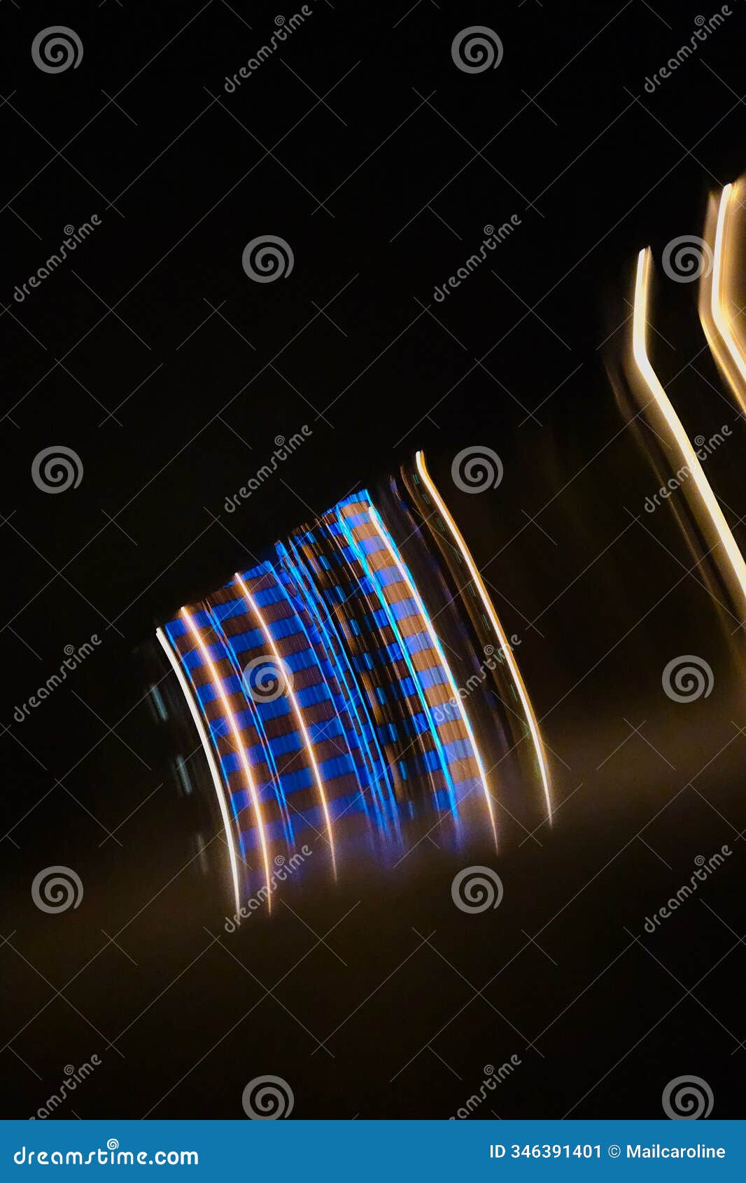 Abstract Floating Fountain of Energy Light Waves with Surface Mist ...