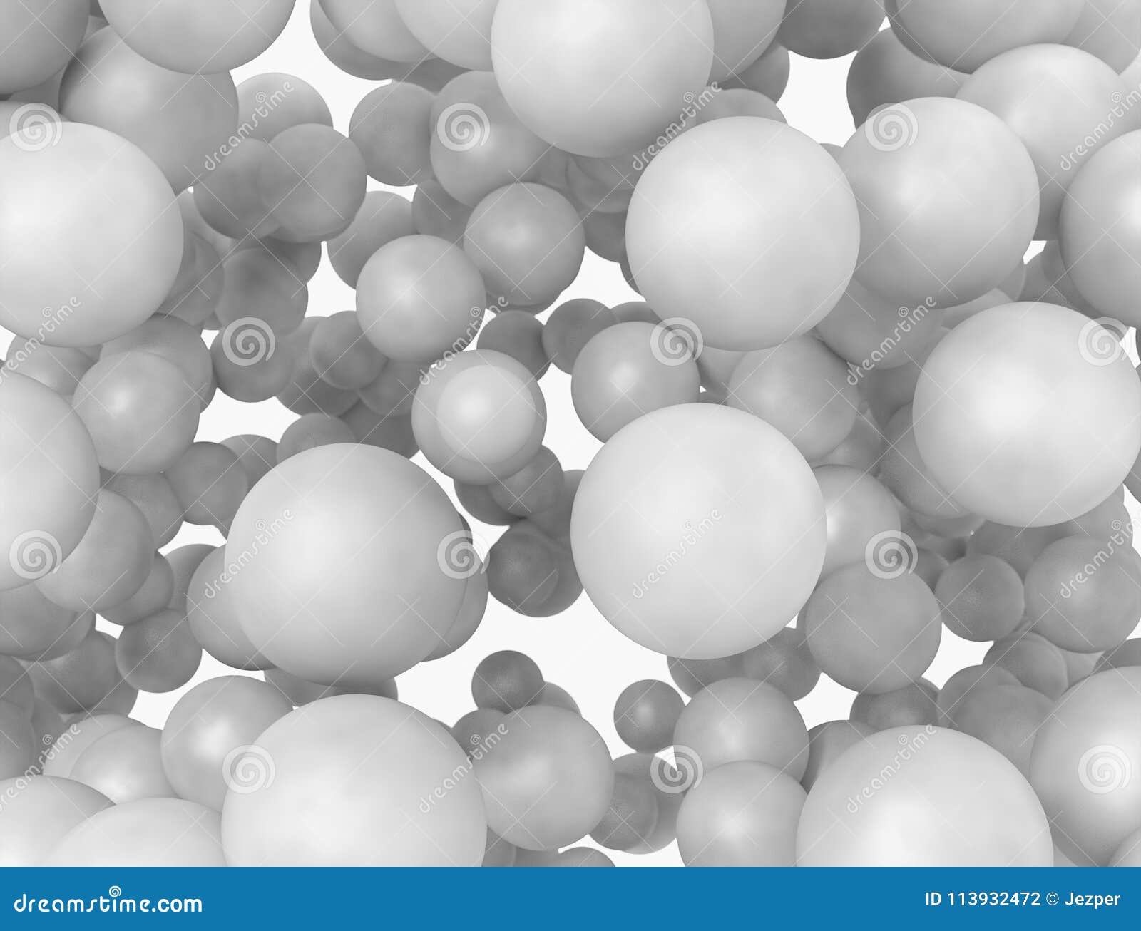 Abstract floating spheres stock illustration. Illustration of design ...