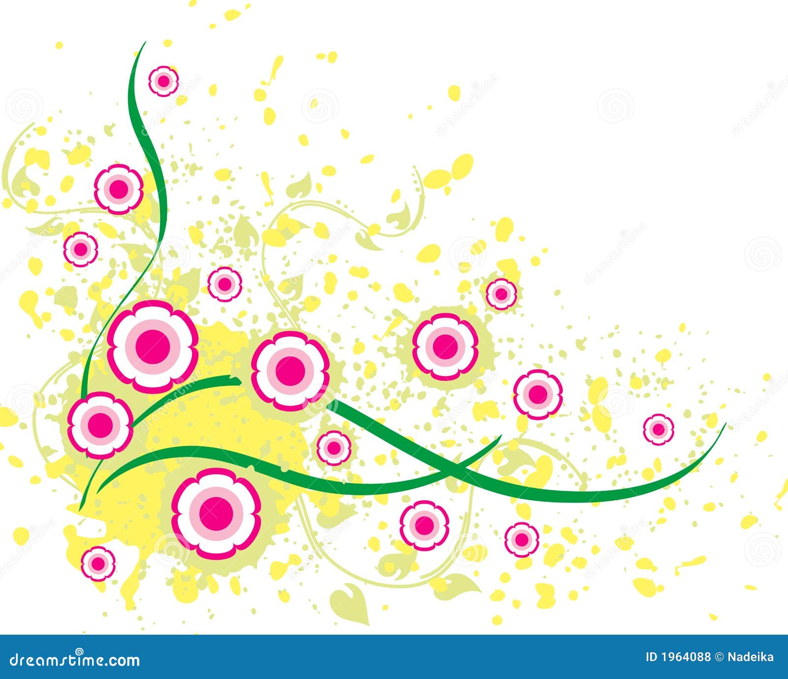 Abstract flora flourish stock vector. Illustration of artistic - 1964088