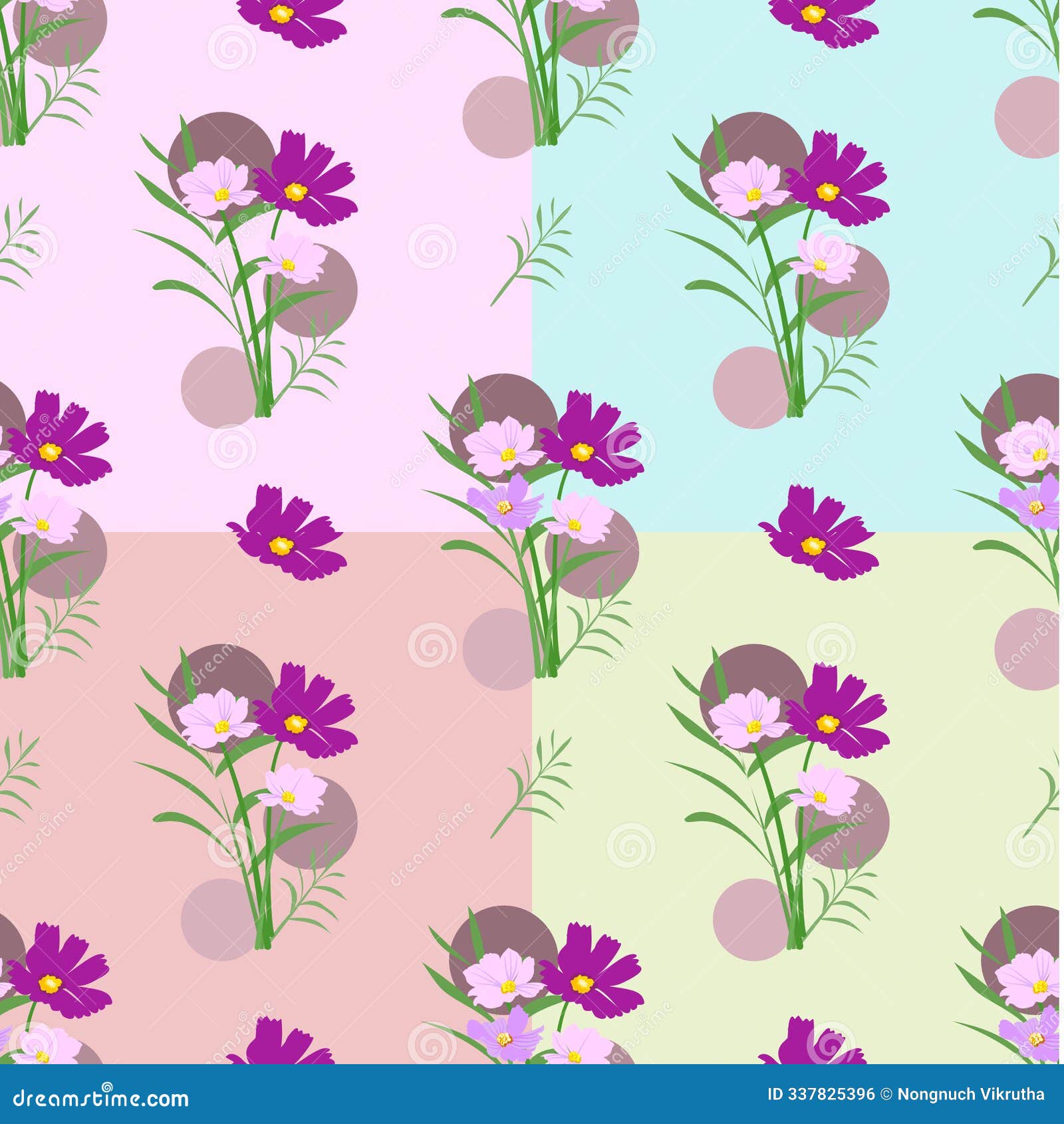 Abstract Flora Simple Background. Hand Draw Vector Illustration ...