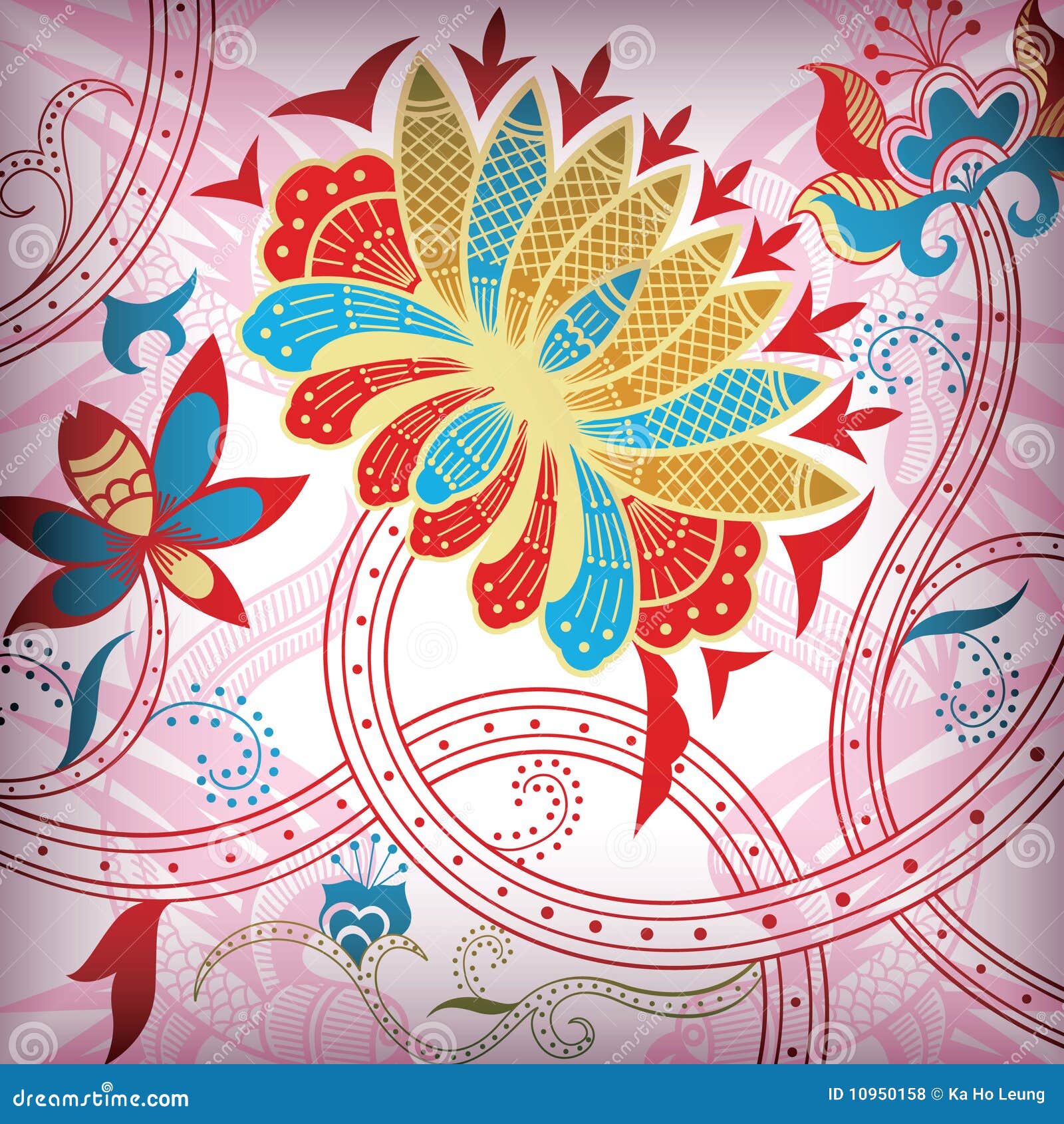 Abstract Floral stock vector. Illustration of graphic - 10950158