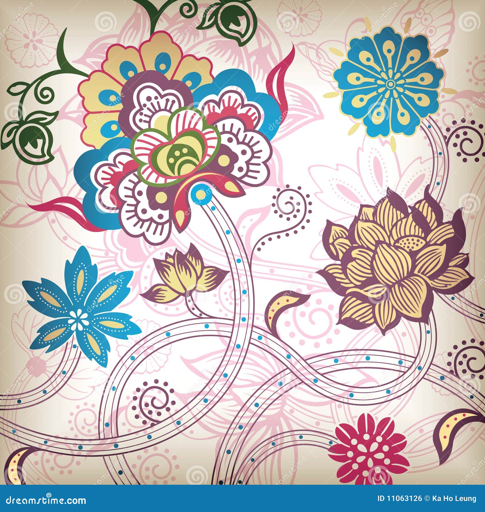 Abstract Floral stock vector. Illustration of season - 11063126