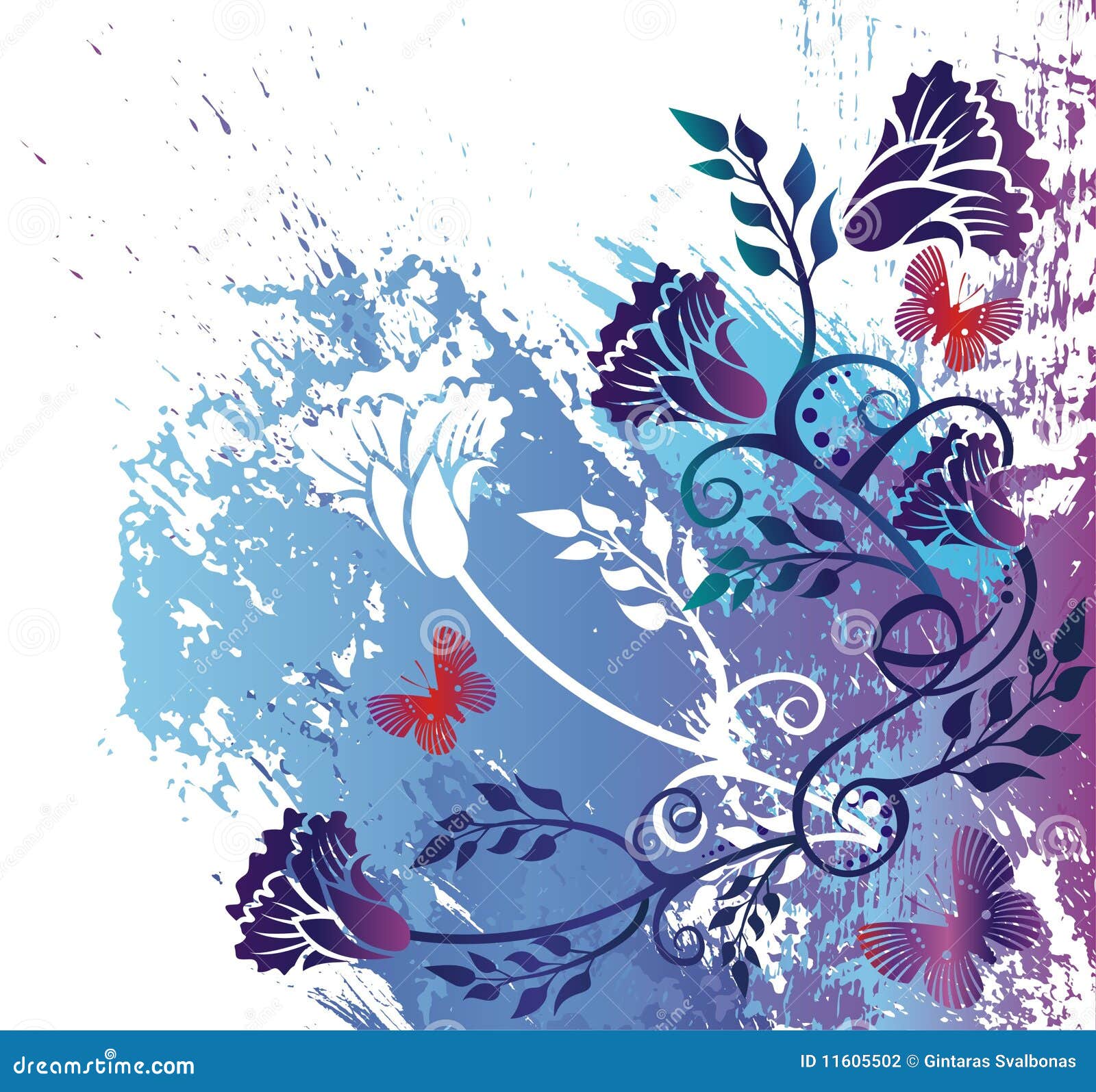 Abstract Floral Art stock vector. Illustration of graphic - 11605502