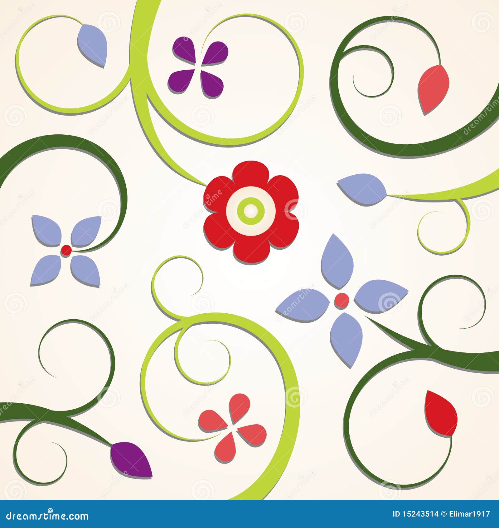 Abstract floral background stock vector. Illustration of design - 15243514