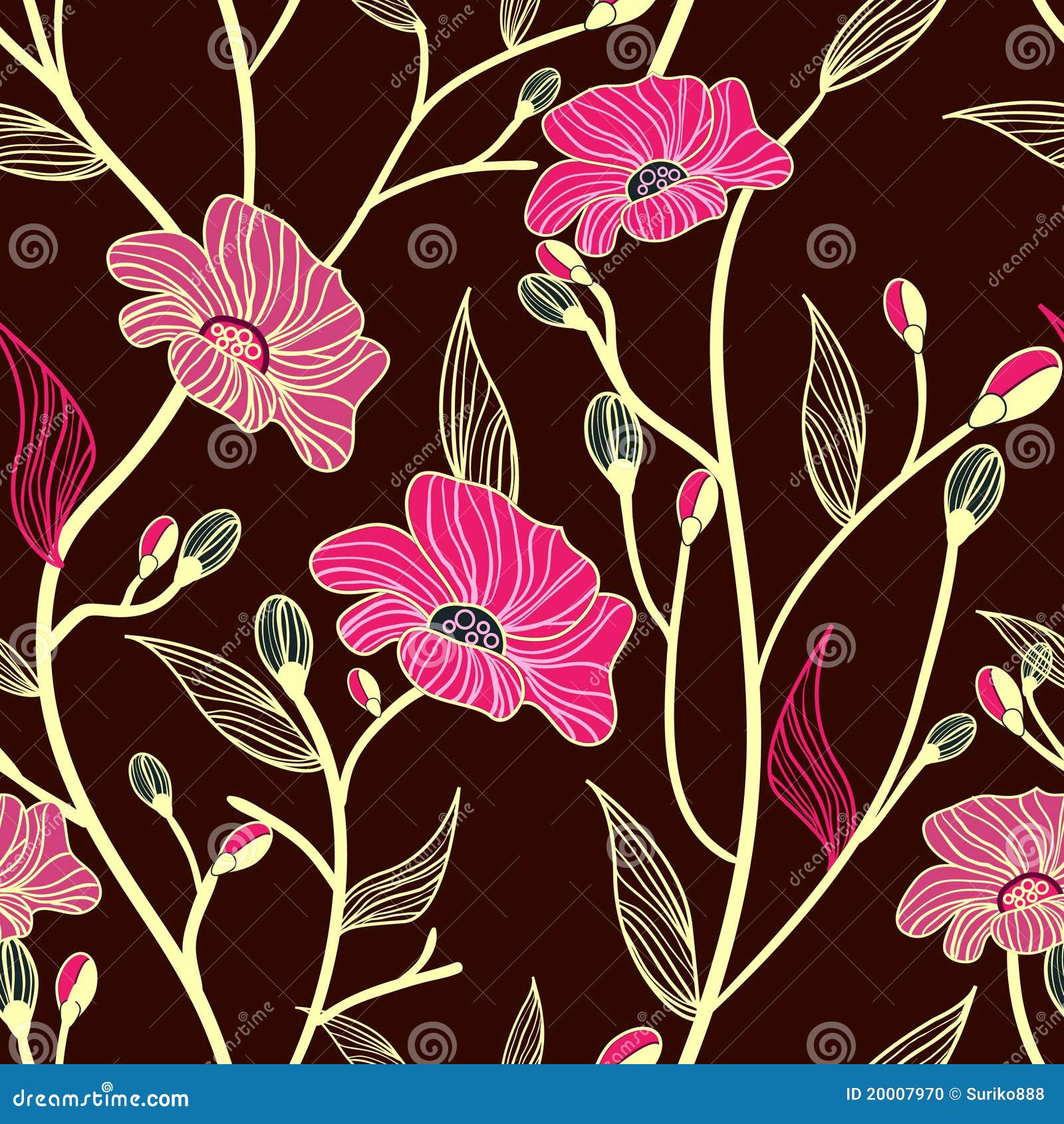 Abstract floral background stock vector. Illustration of ornamental ...