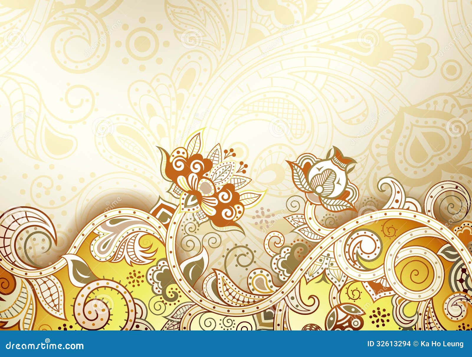 Abstract Floral Background Stock Images - Image: 32613294