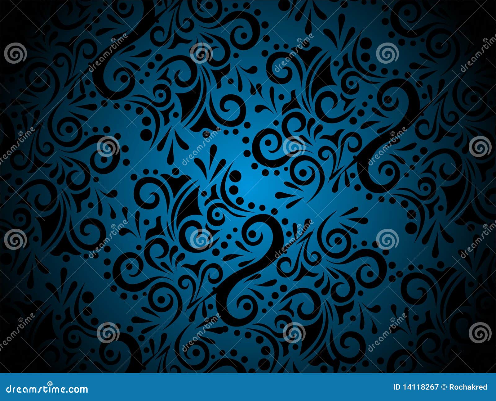 Abstract Floral Background with a Pattern Stock Vector - Illustration ...