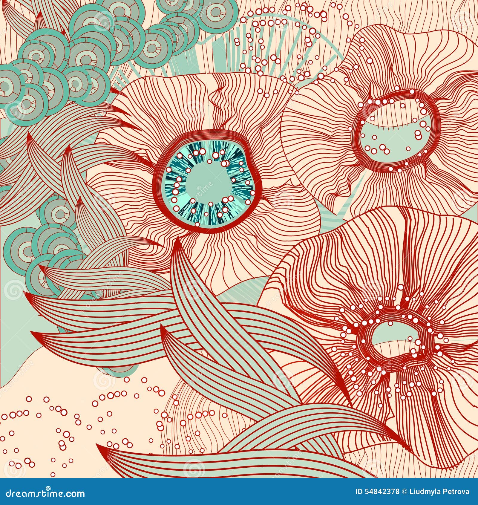 Abstract Floral Background. Vector Abstract Stock Vector - Illustration ...