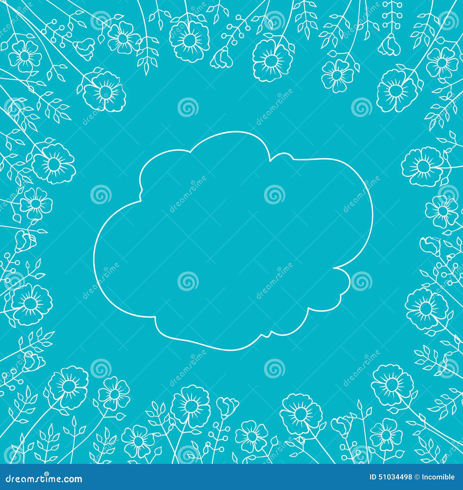 Abstract Floral Background. Vector Flower Card for Stock Vector ...