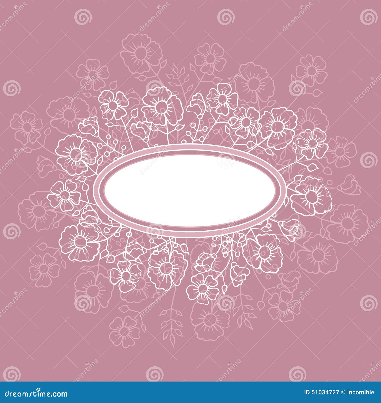 Abstract Floral Background. Vector Flower Card for Stock Vector ...