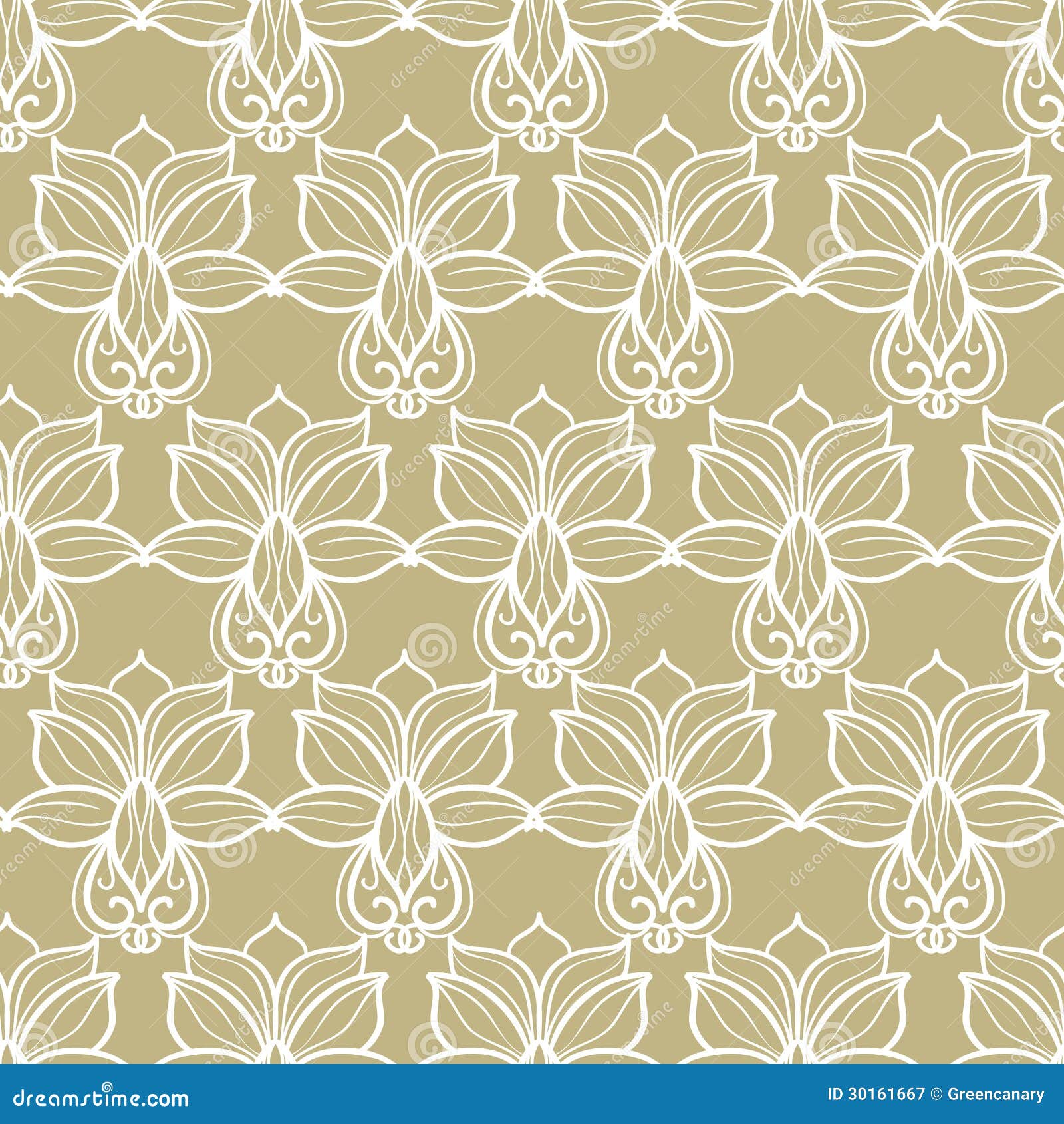 Abstract Floral Beige Pattern Stock Vector - Illustration of nature ...