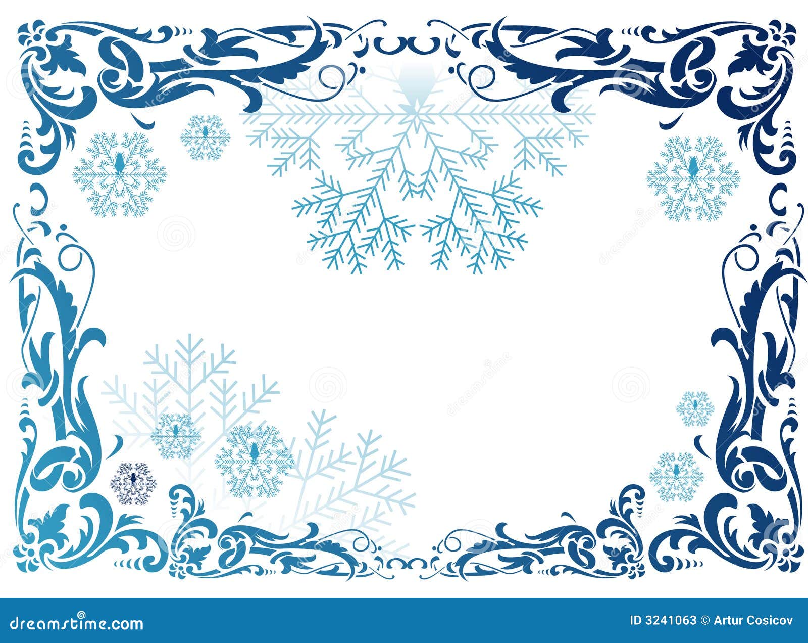 Abstract floral border stock vector. Illustration of ideas - 3241063