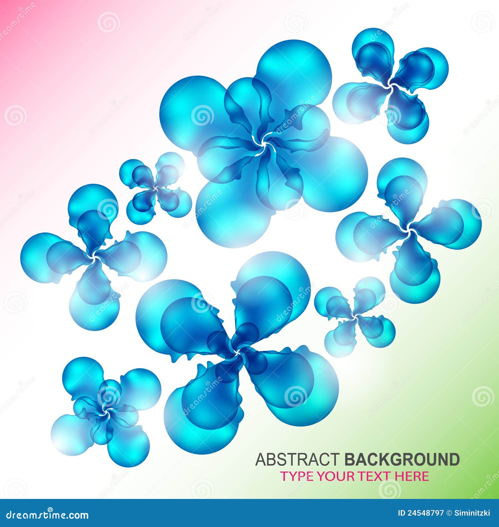 Abstract Floral Composition Stock Vector - Illustration of grunge ...