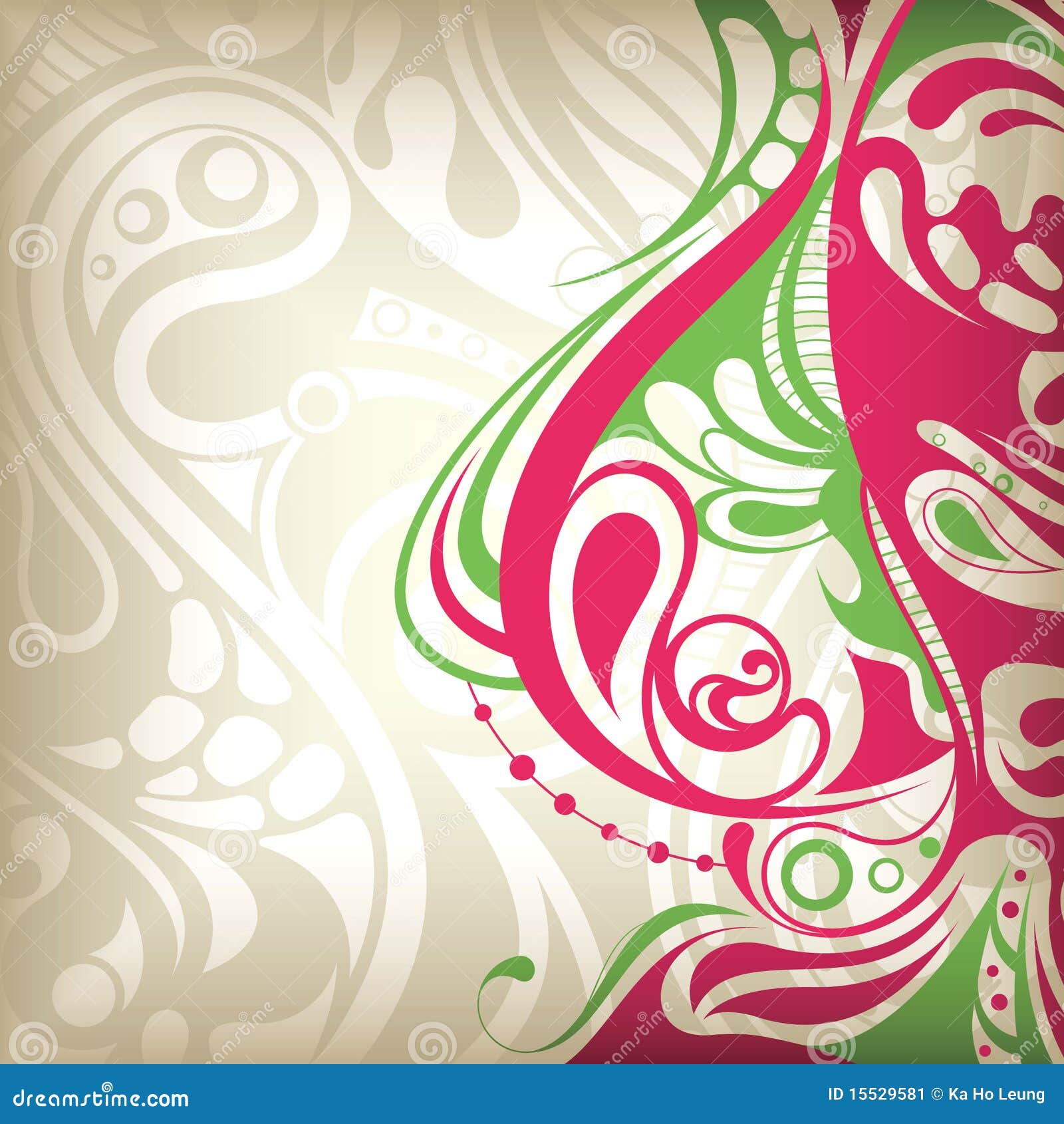 Abstract Floral Curve stock vector. Illustration of floral - 15529581