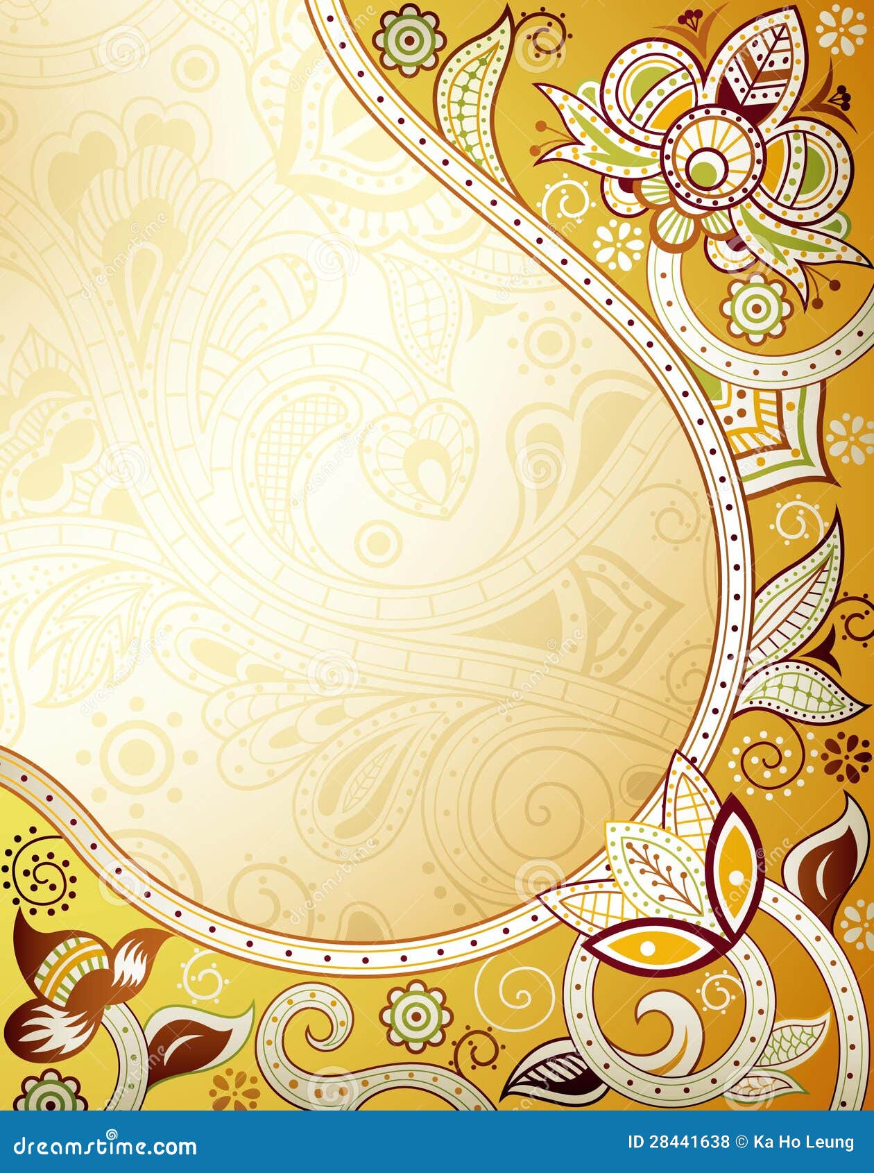 Abstract Floral Curve stock illustration. Illustration of style - 28441638