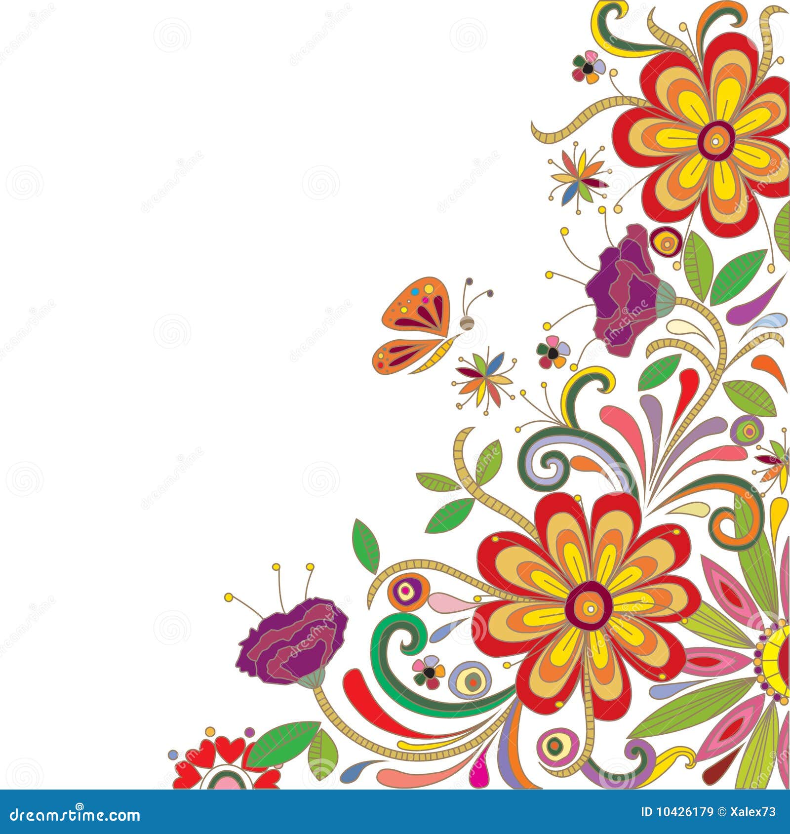 Abstract Floral Design stock vector. Illustration of backdrops - 10426179