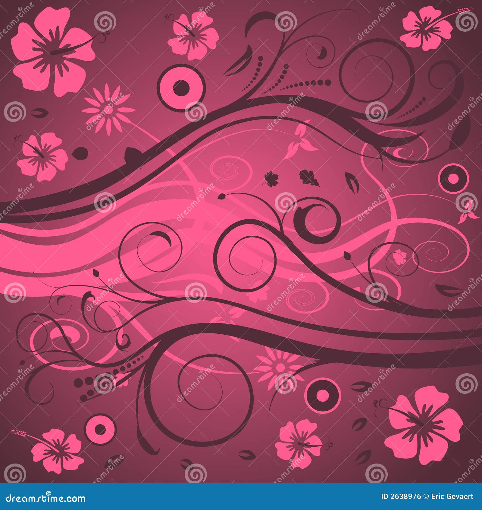 Abstract floral design stock vector. Illustration of leaf - 2638976